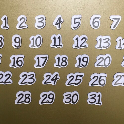 Number Magnets for Magnetic Calendar // Best Seller Magnet | Etsy