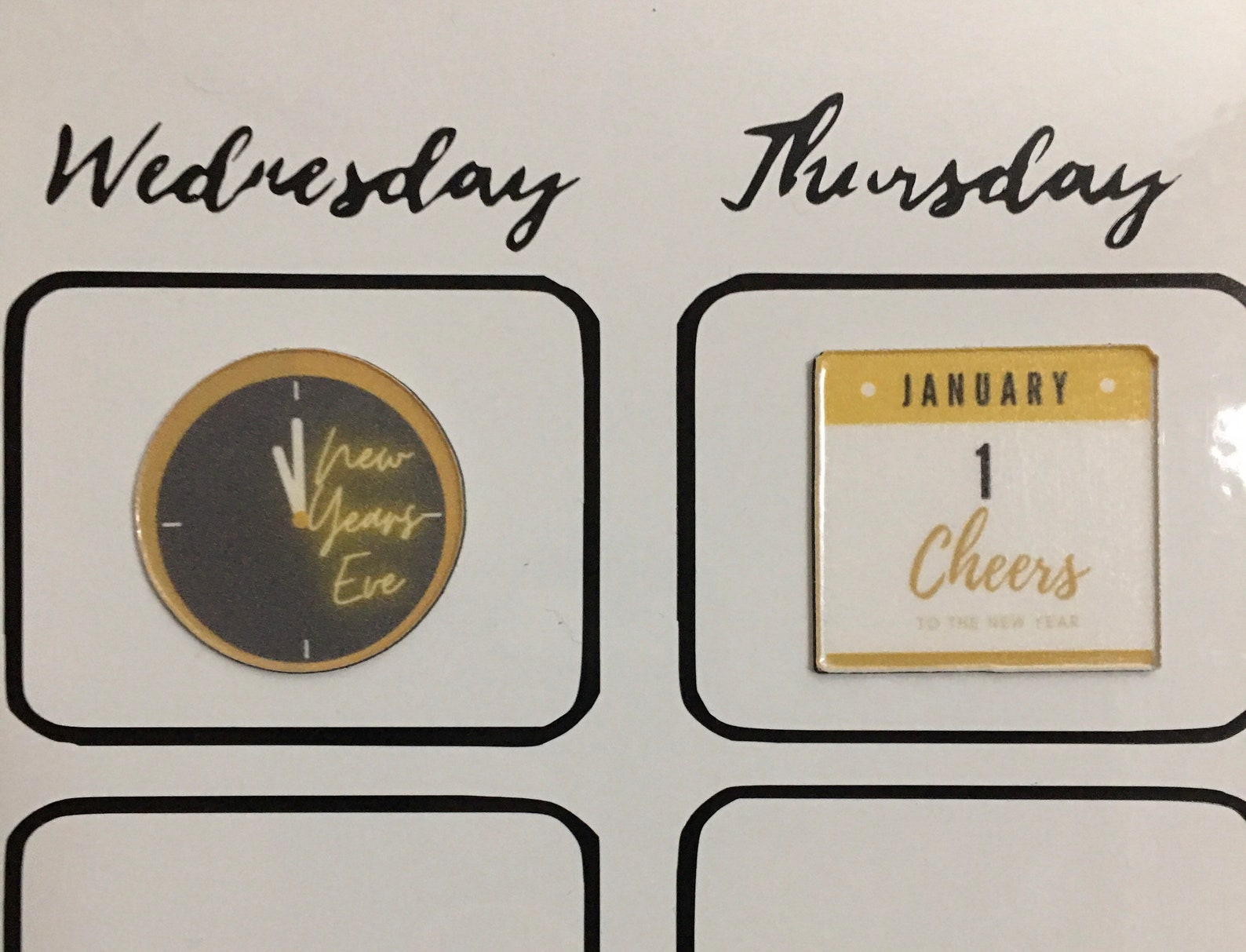 Colorful Holiday Reminder Magnets Set of 23 // Perpetual | Etsy