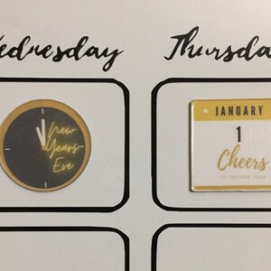 Colorful Holiday Reminder Magnets Set of 23 // Perpetual Calendar ...