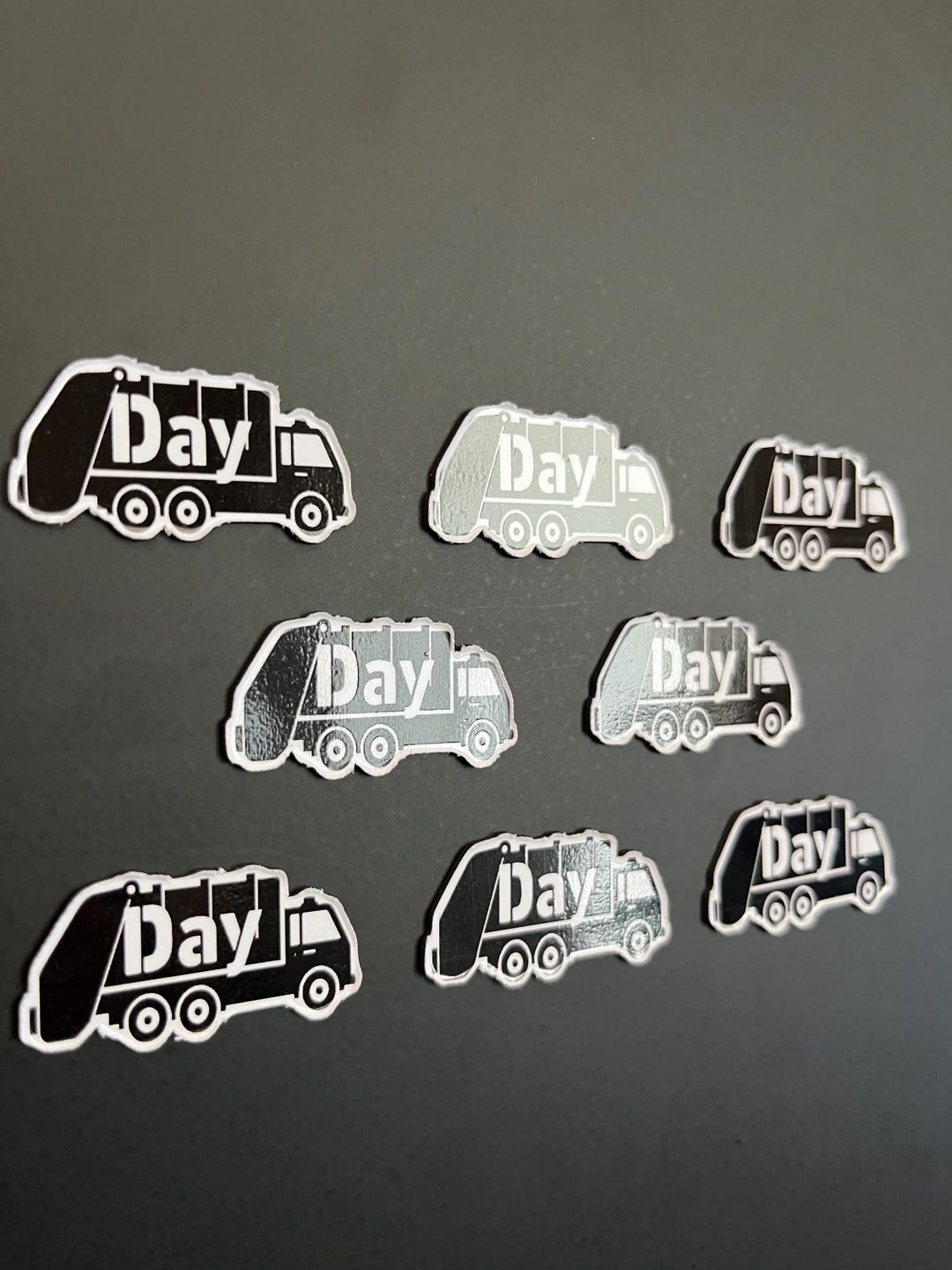 Garbage Day Magnet Reminders for Magnetic Calendar- Set of 8 - Etsy