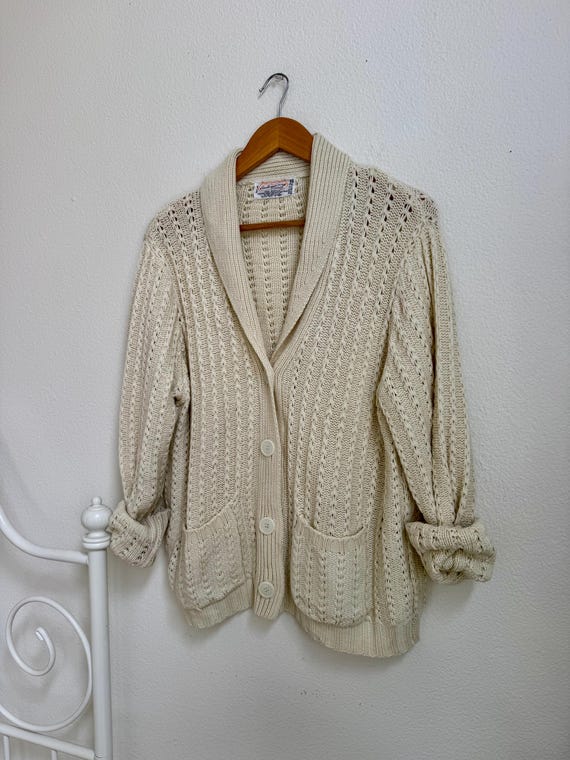 Beautiful 1980s/90s Vintage Cozy Cottage Core Ivory C… - Gem