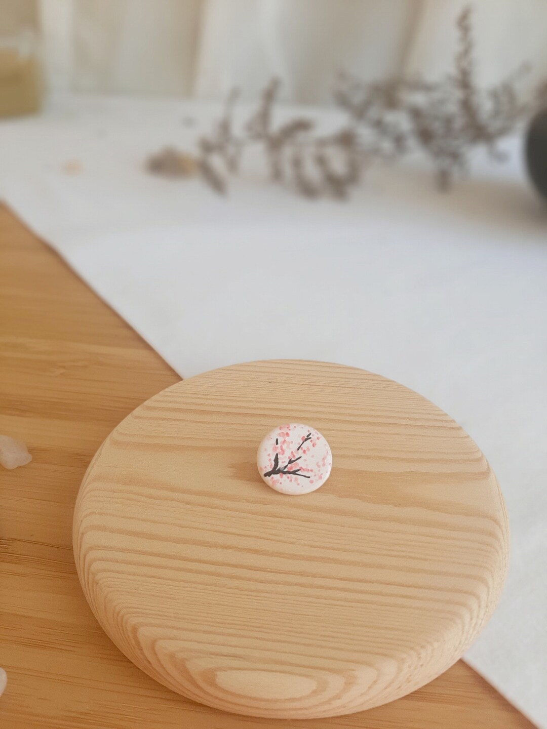 Hanami Morning Under the Sakura Tree Brooch Jewelry - Etsy