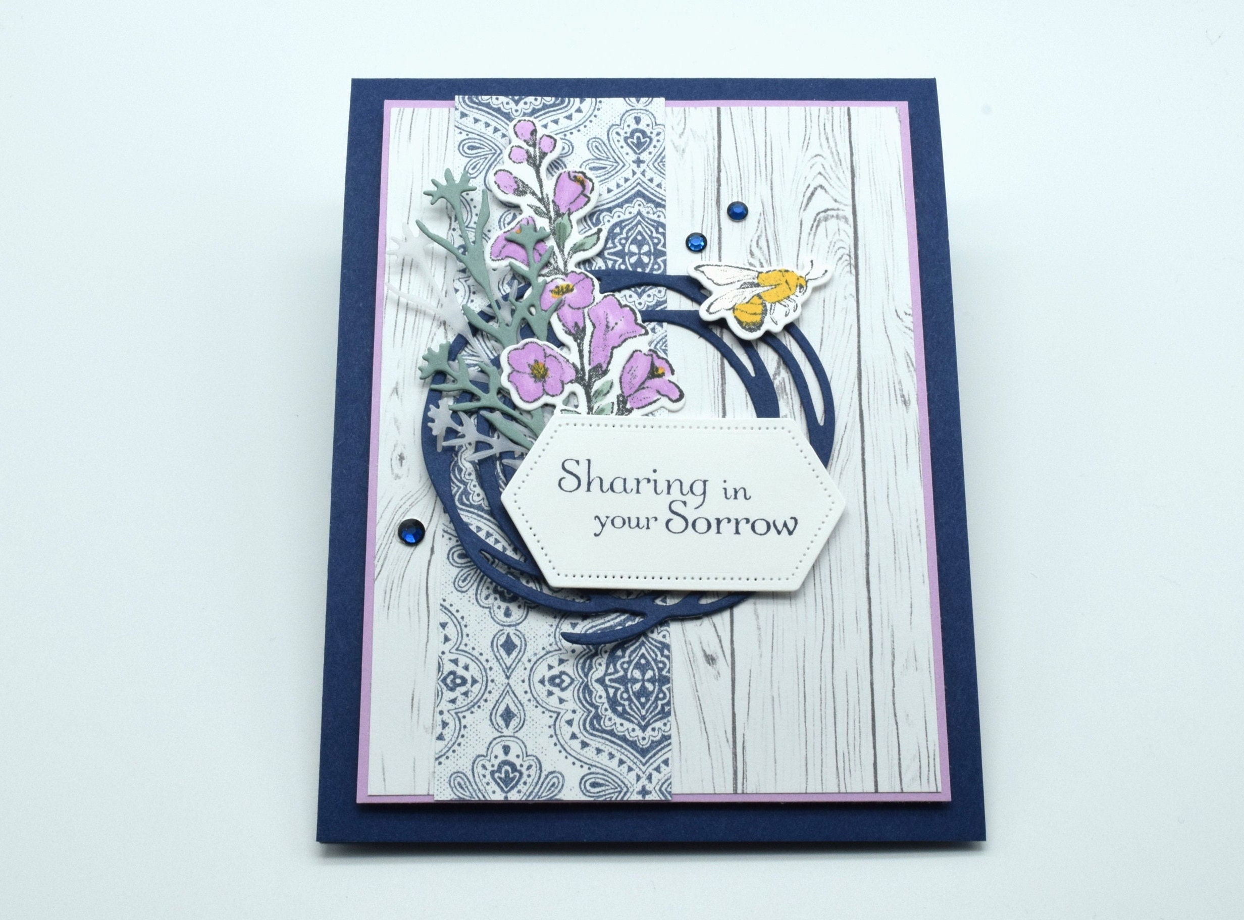 Handmade Sympathy Card Condolences Mourning Thoughts Prayers - Etsy