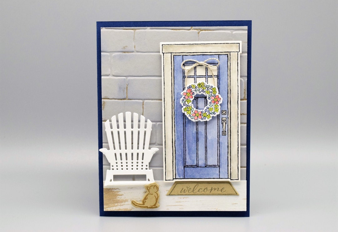 Handmade Welcome Card - Welcome Mat Housewarming House Apartment Cat - Etsy