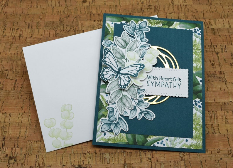 Handmade Sympathy Card - Condolences Mourning Thoughts Prayers Flowers ...