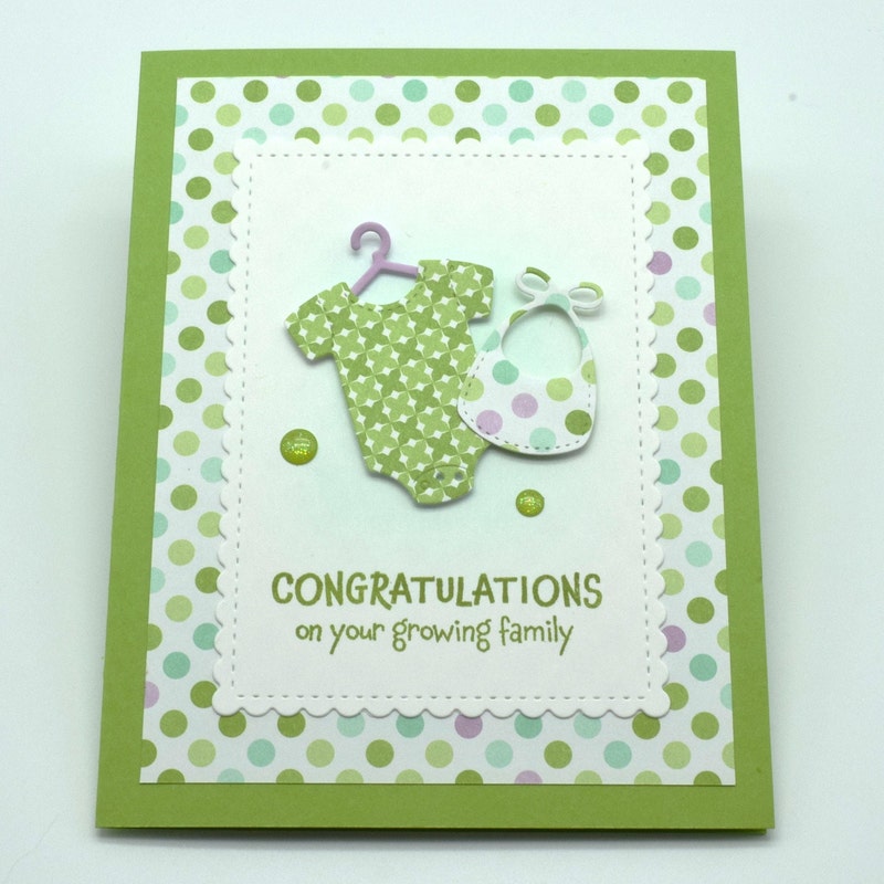 Handmade Baby Card - Etsy