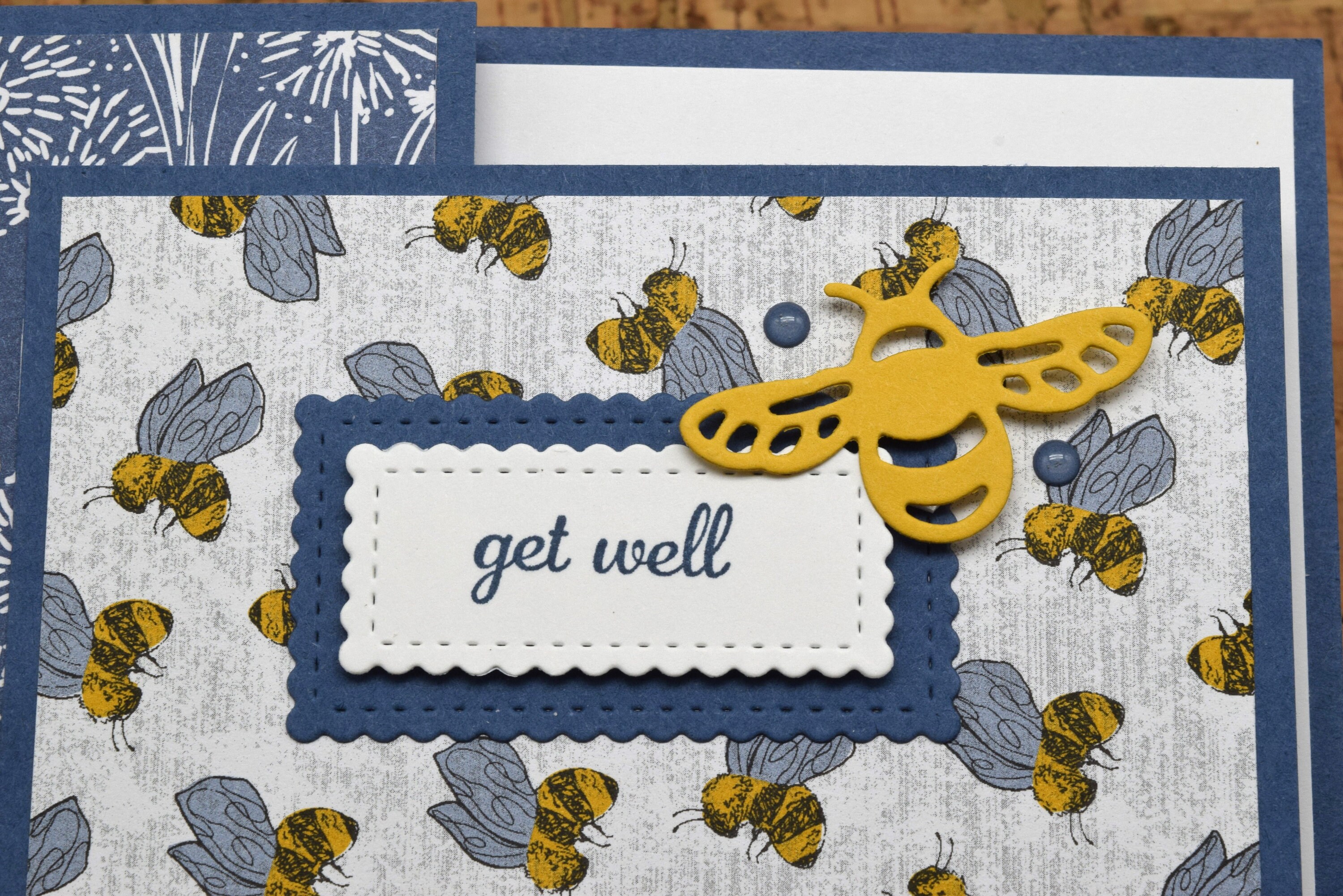 Handmade Get Well Card Bees Flowers - Etsy