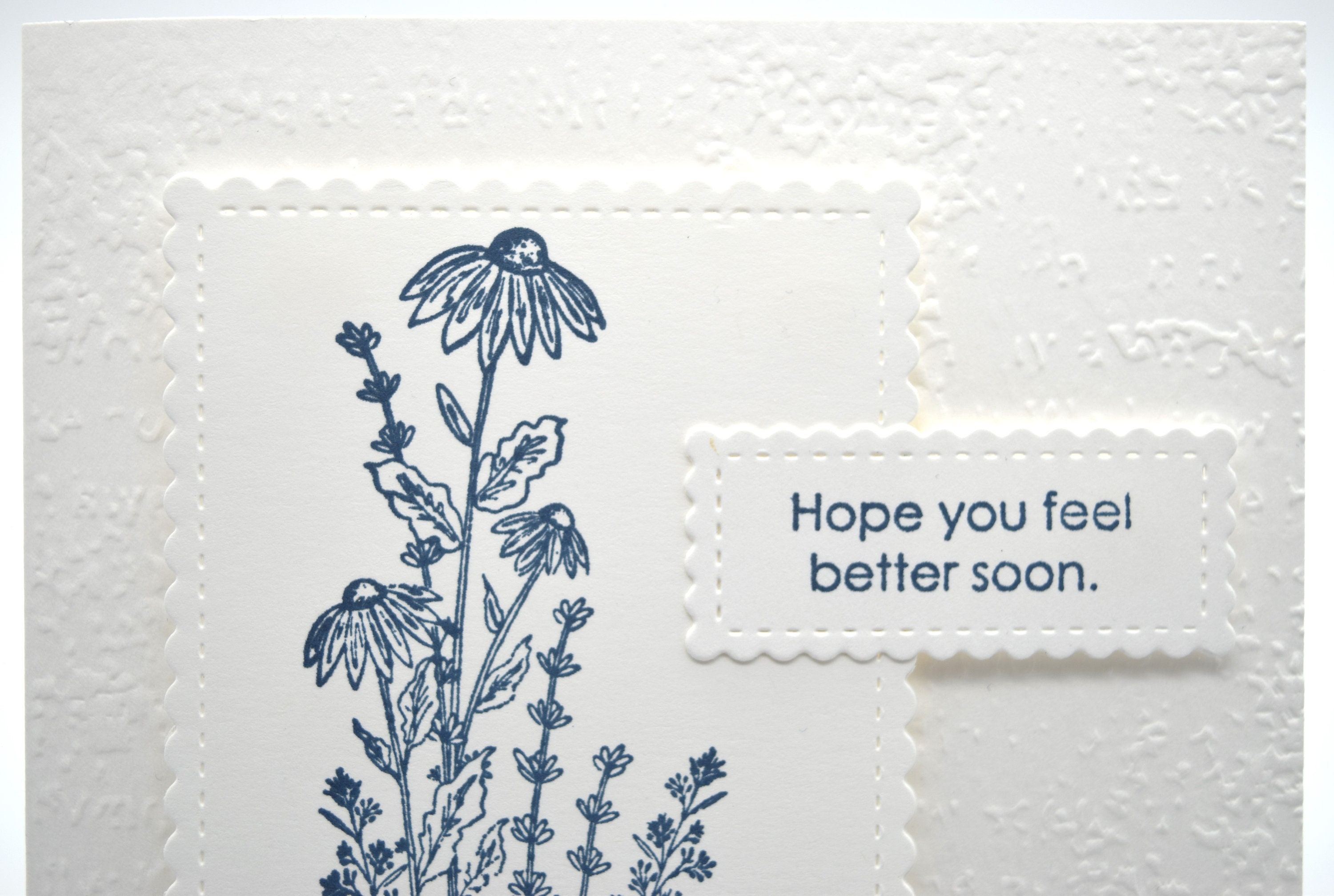 Handmade Get Well Card Flowers Feel Better - Etsy