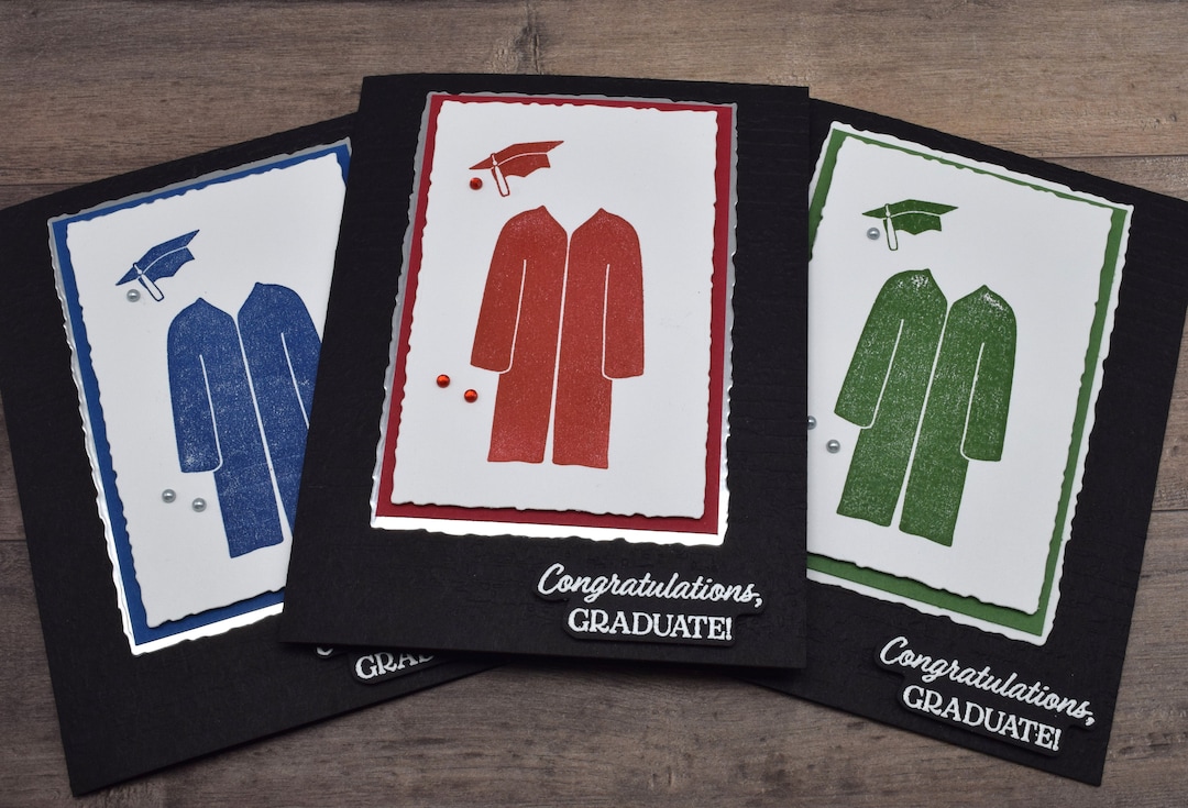 Handmade Graduation Card - High School College Congratulations Graduate ...
