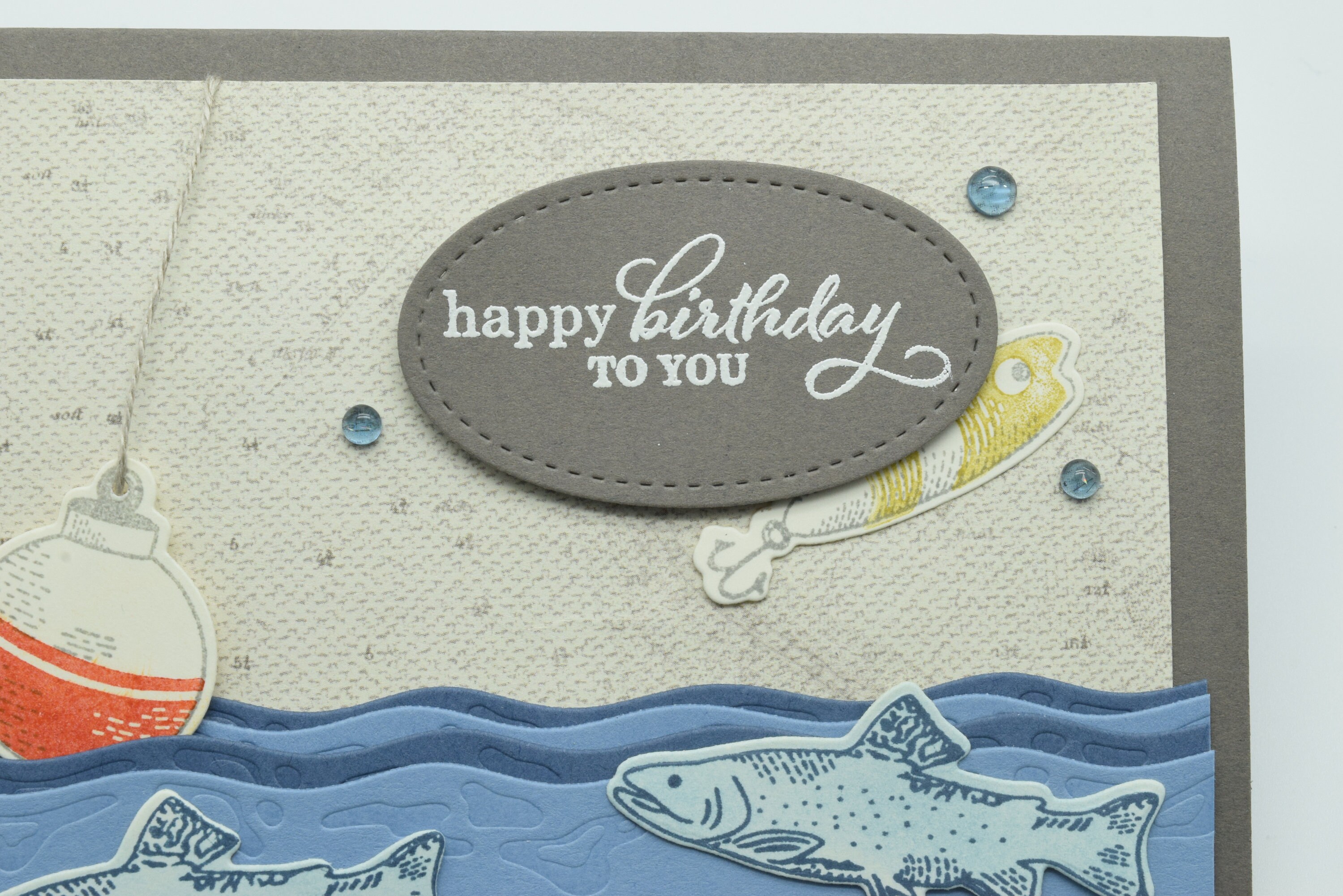 Handmade Birthday Card Fishing - Etsy