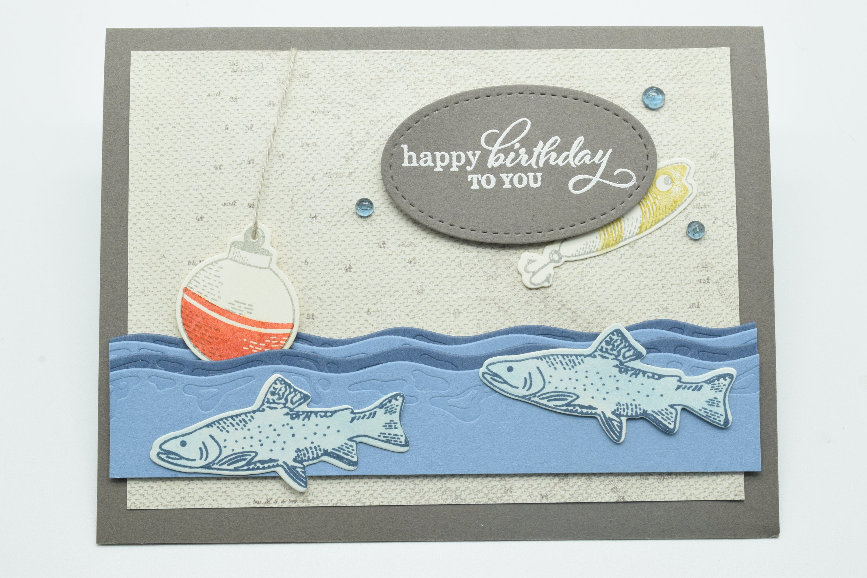 Handmade Birthday Card Fishing - Etsy