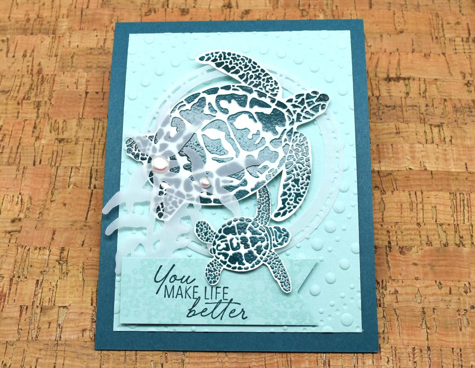 Handmade Friendship Card Sea Turtles - Etsy