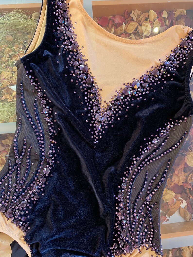 Rhytmic Gymnastics Leotard Velvet/ RG Leotard - Etsy