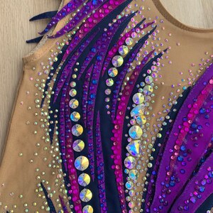 Rhytmic Gymnastics Leotard Purple / RG Leotard - Etsy