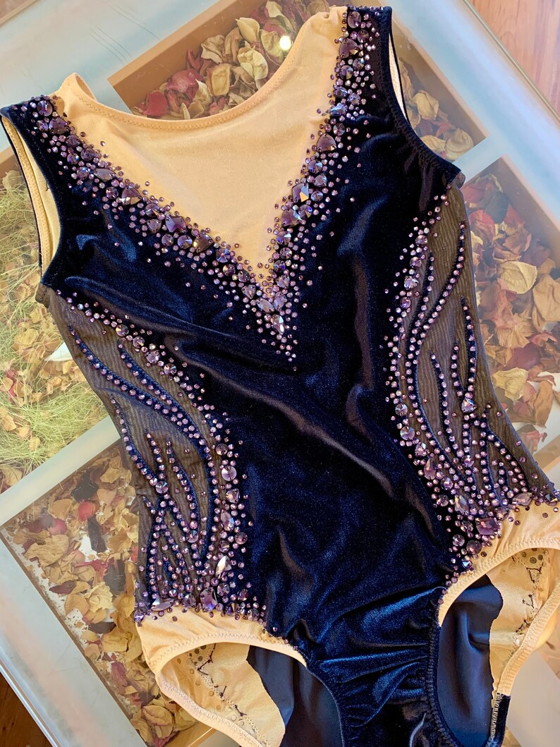 Rhytmic Gymnastics Leotard Velvet/ RG Leotard - Etsy