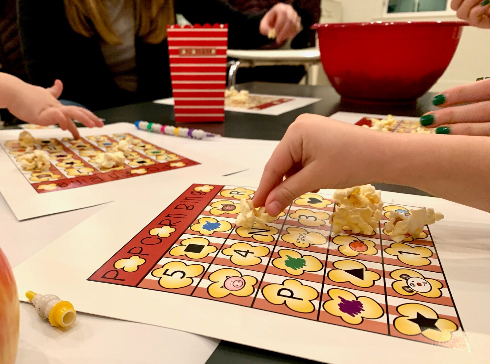 Popcorn Bingo Preschool Shape and Color Recognition Game Digital ...