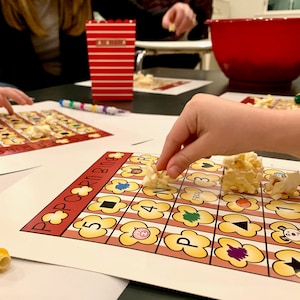 Popcorn Bingo Preschool Shape and Color Recognition Game Digital ...