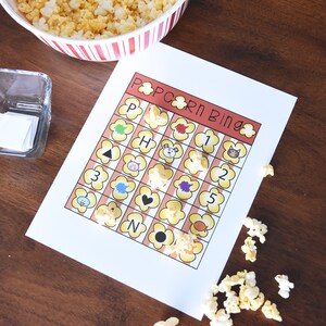 Popcorn Bingo Preschool Shape and Color Recognition Game Digital ...