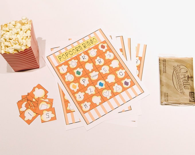 Popcorn Bingo - Preschool Shape and Color Recognition Game - Digital ...