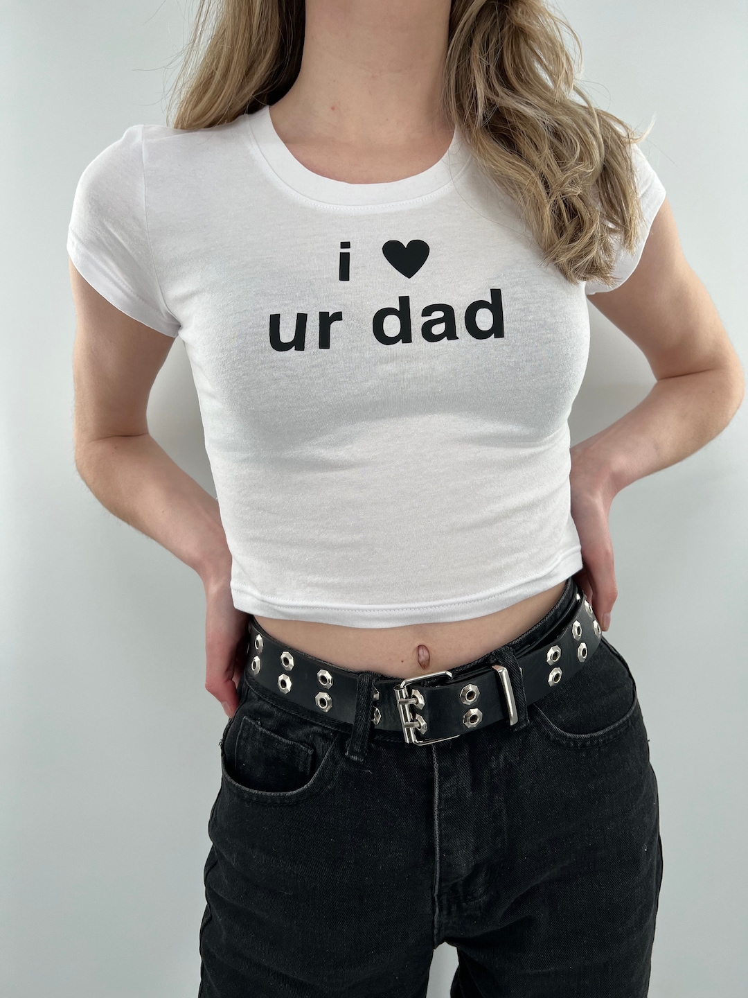 I Love Your Dad Crop Top I Love Your Dad Tank Top Y2K Crop - Etsy