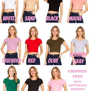 Custom Embroidered Crop Top, Personalized Crop Top, Custom Design Crop ...