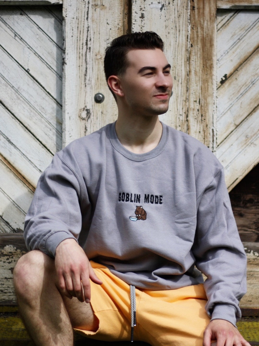 Goblin Mode Embroidered Shirt - Etsy