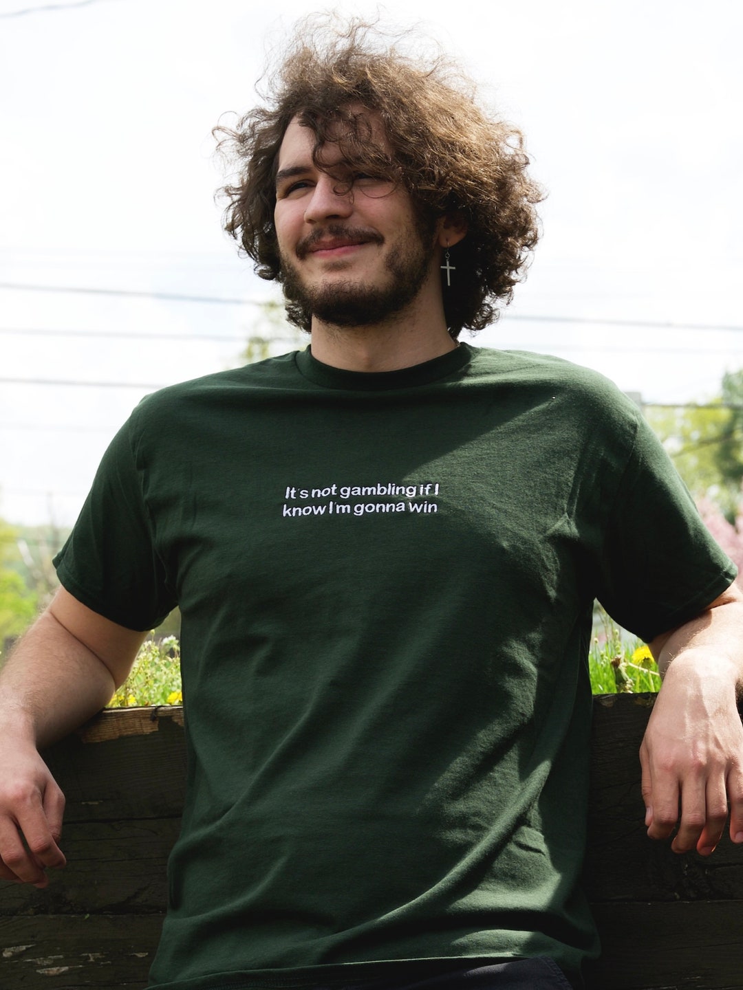 It's Not Gambling If I Know I'm Gonna Win Unisex Embroidered T-shirt or ...
