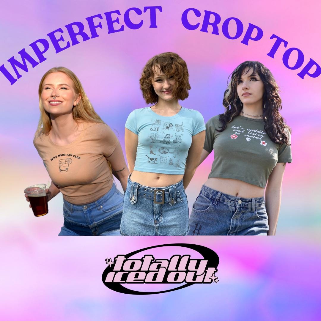 Imperfect Embroidered Crop Top Grab Bag | Oopsies Shirts | Super ...
