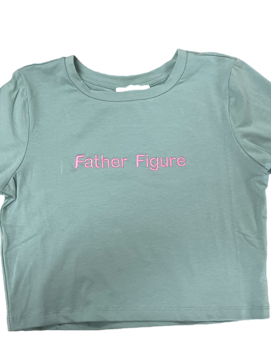 Father Figure Embroidered Crop Top - Etsy