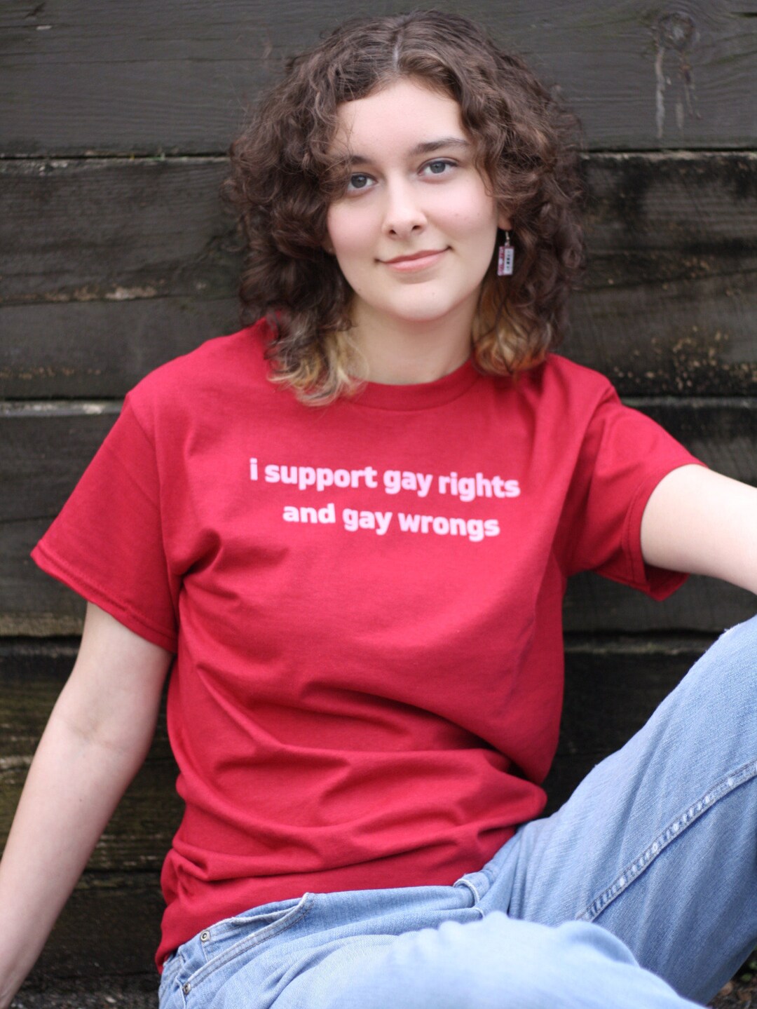 I Support Gay Rights and Gay Wrongs Unisex T-shirt or Crewneck ...
