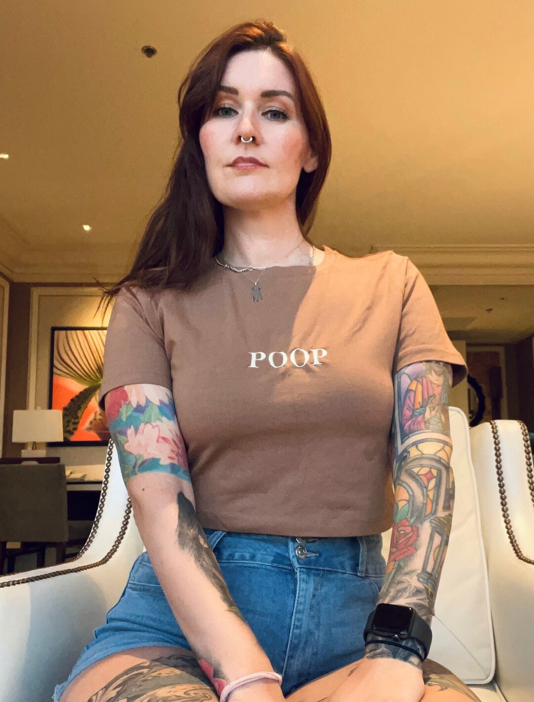 Poop Crop Top | Poop Tank Top | Poop Tee | Weird Tee | Weird T-shirt ...