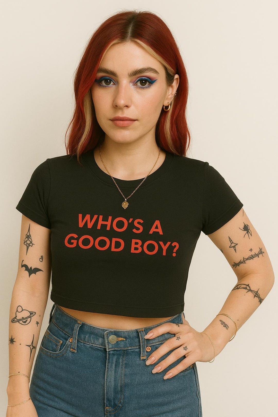 Who's A Good Boy Crop Top - Etsy