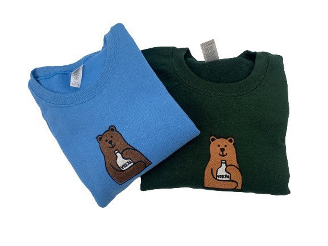 Loopy Bear Embroidered Unisex Crewneck - Etsy