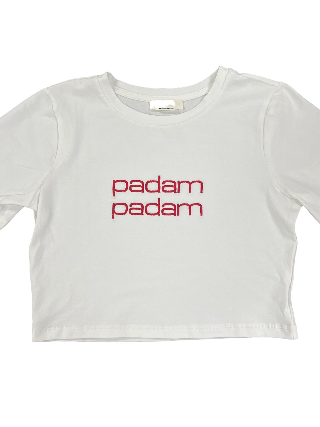 Padam Padam Embroidered Crop Top - Etsy
