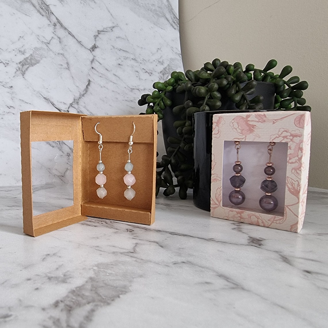 Earring Presentation Box SVG 3 Styles and Bonus Sleeve - Etsy