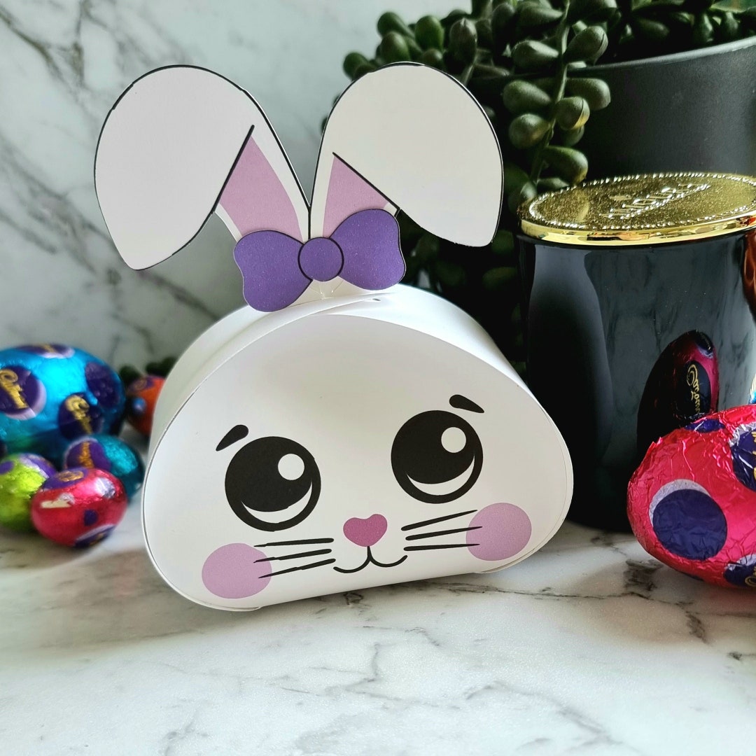 Easter Bunny Face Treat Box – Print and Cut Digital File - Etsy
