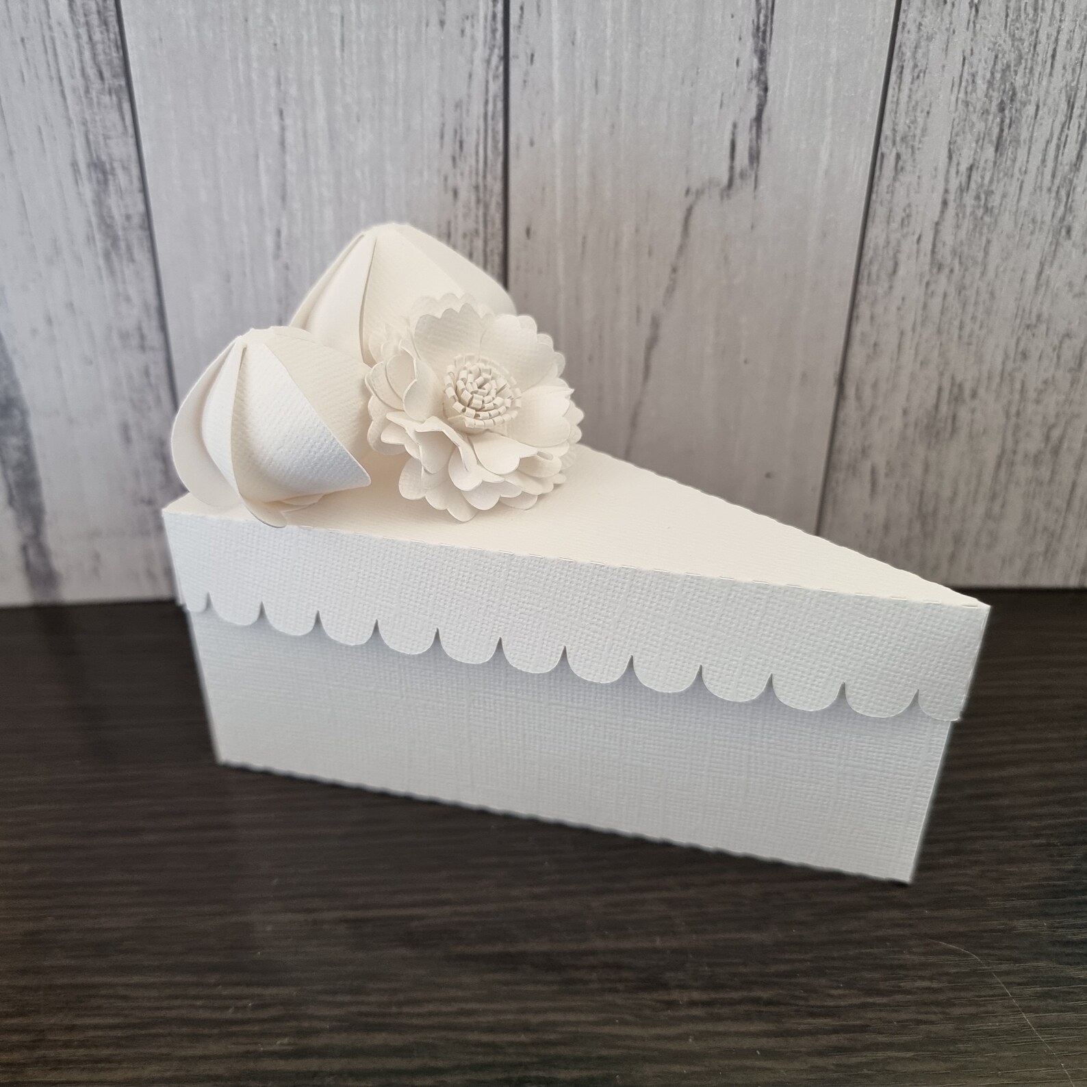 Slice of Cake Gift Box SVG File Birthday Wedding Etc. | Etsy