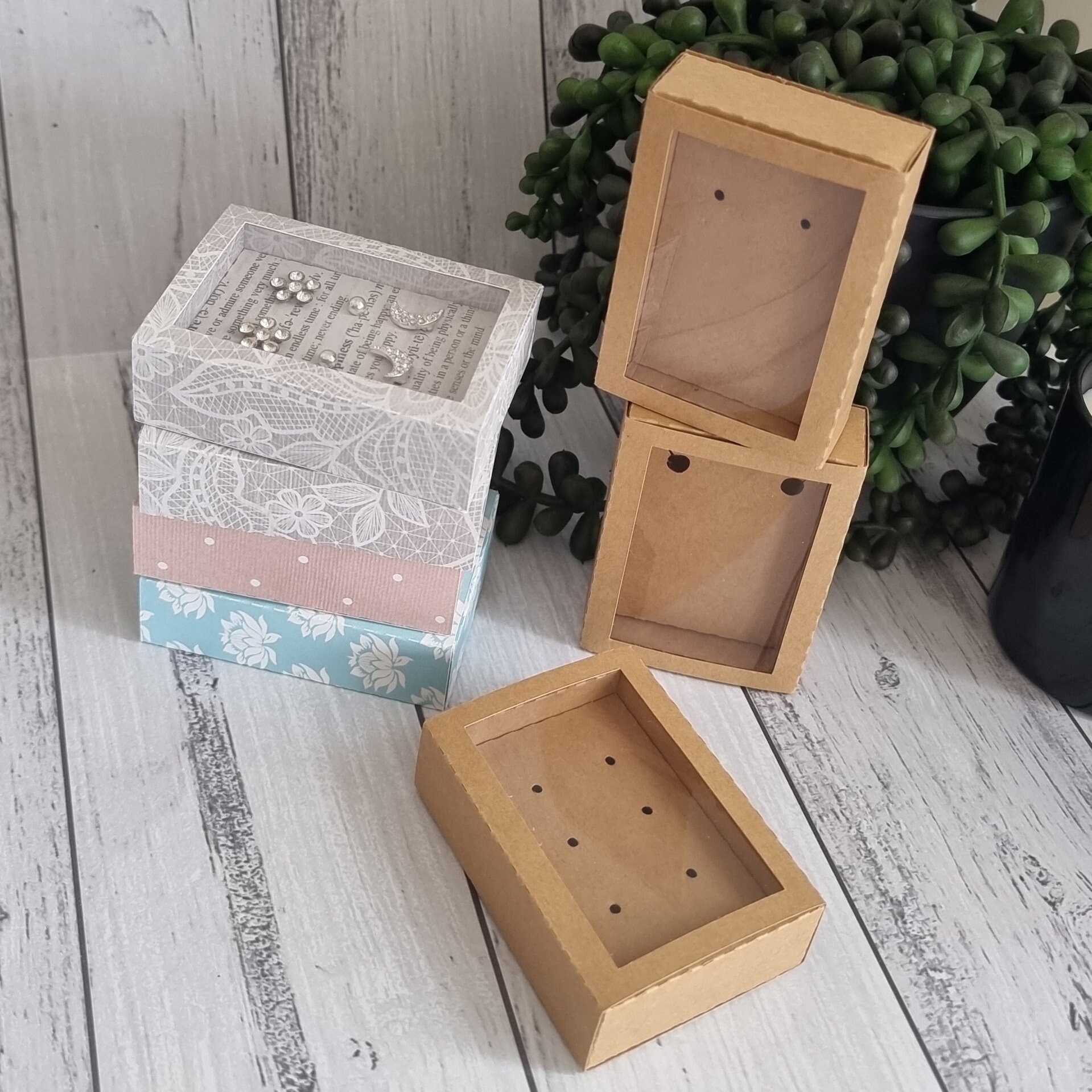 Jewellery Presentation Box SVG 3 Style Inserts Digital | Etsy