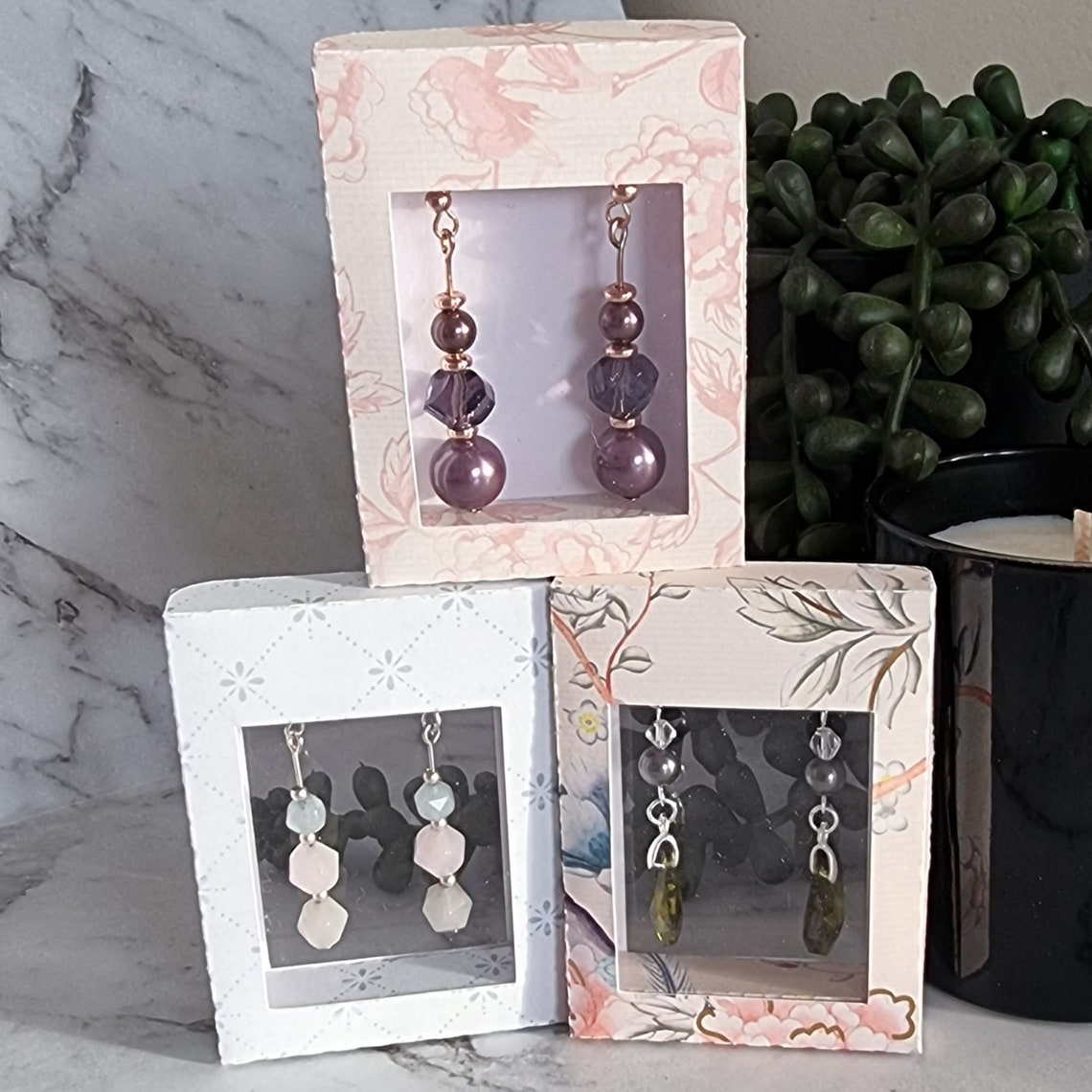 Earring Presentation Box SVG 3 Styles and Bonus Sleeve - Etsy