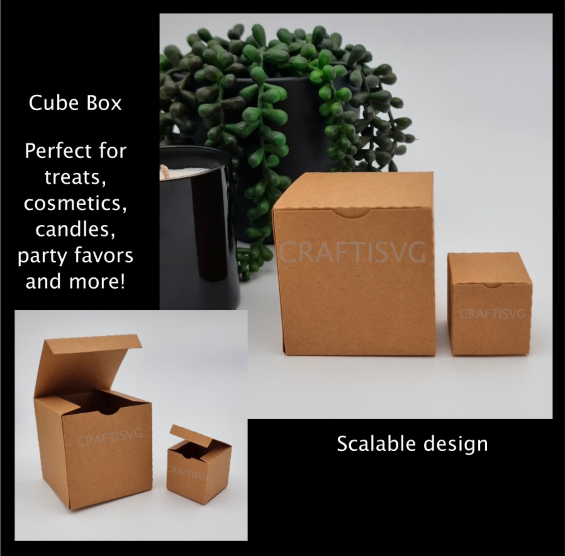 Small Business Box Bundle SVG, Cube Box, Pillow Box, Rectangle Box ...