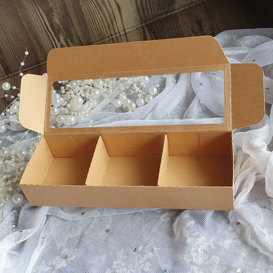 5cm X 15cm X 2.5cm Box With Acetate Window optional Dividers - Etsy