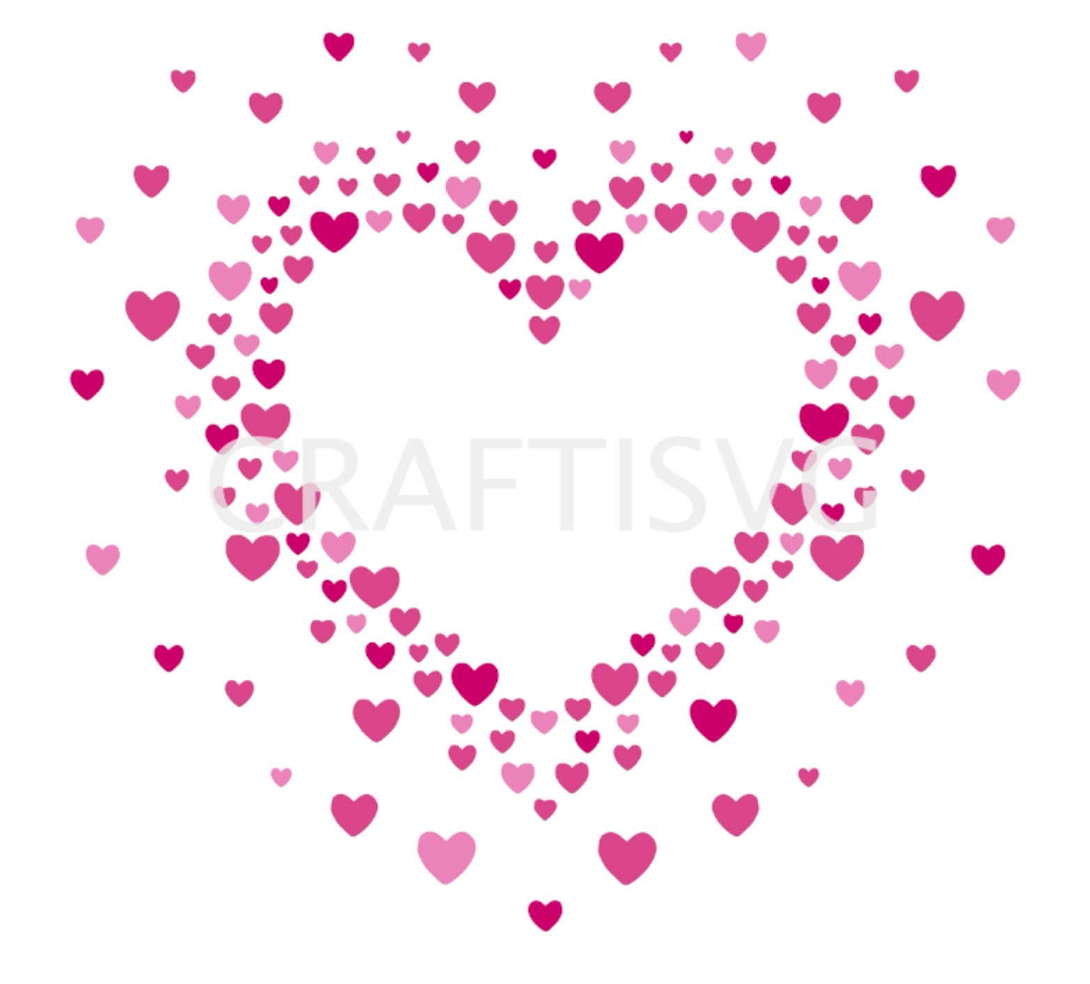 Heart of Hearts SVG, Craft File, Love, Valentines, Heart, Silhouette ...