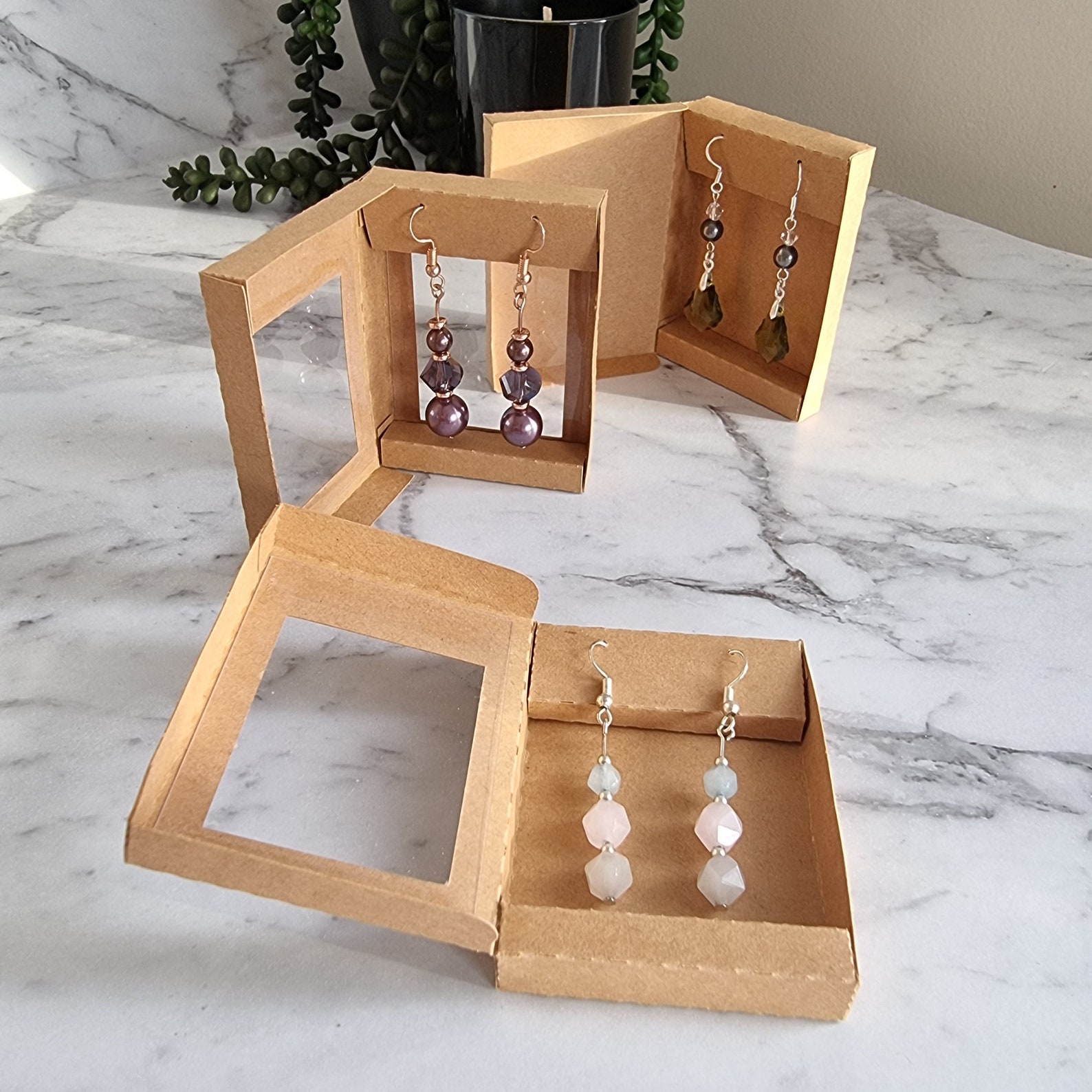 Earring Presentation Box SVG - 3 Styles and Bonus Sleeve - Digital ...