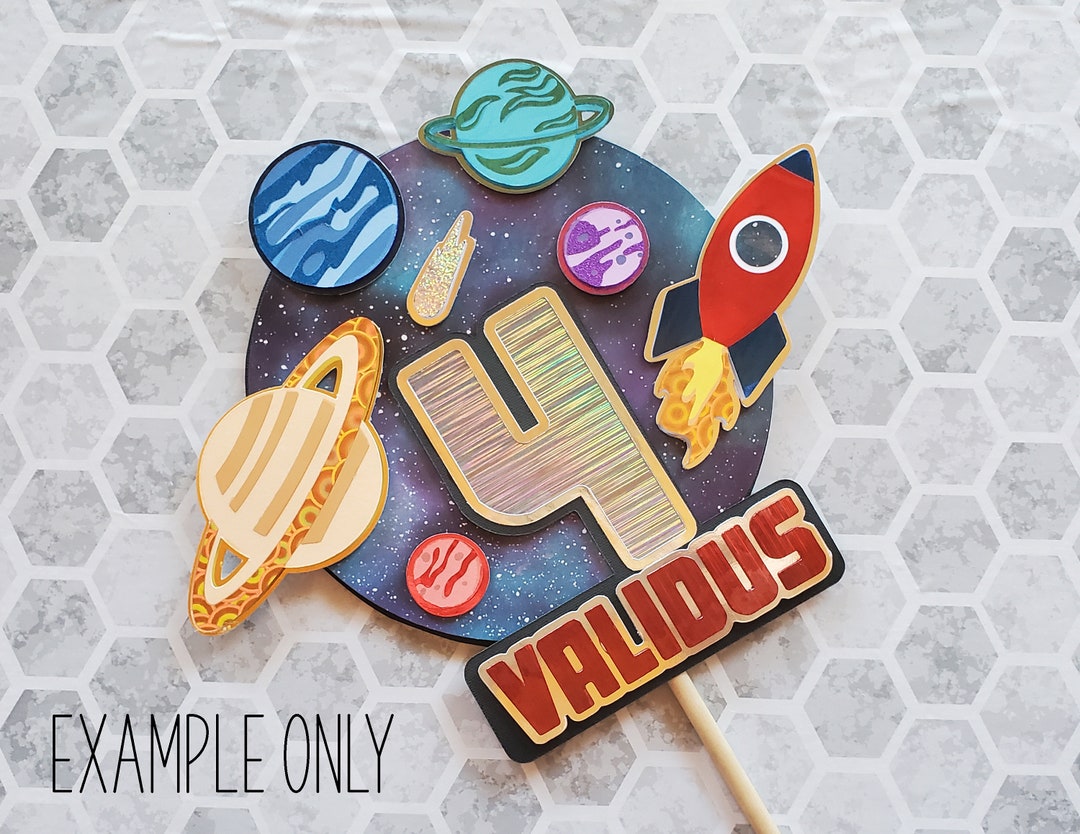 Custom Cake & Cupcake Toppers, 3D Shaker Cake Topper, Birthday, Baby ...