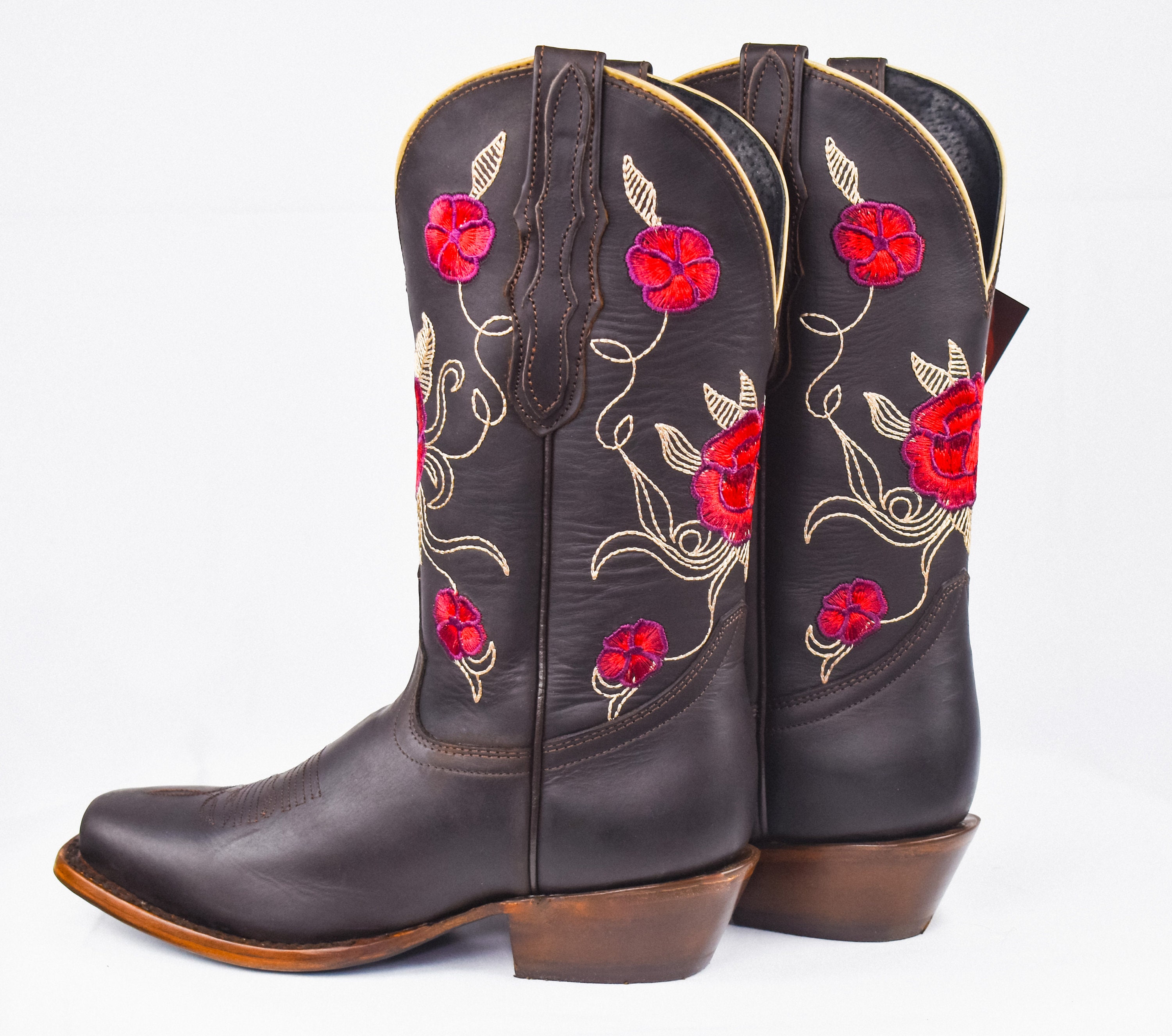 Red Roses Dark Chocolate Boot - Etsy