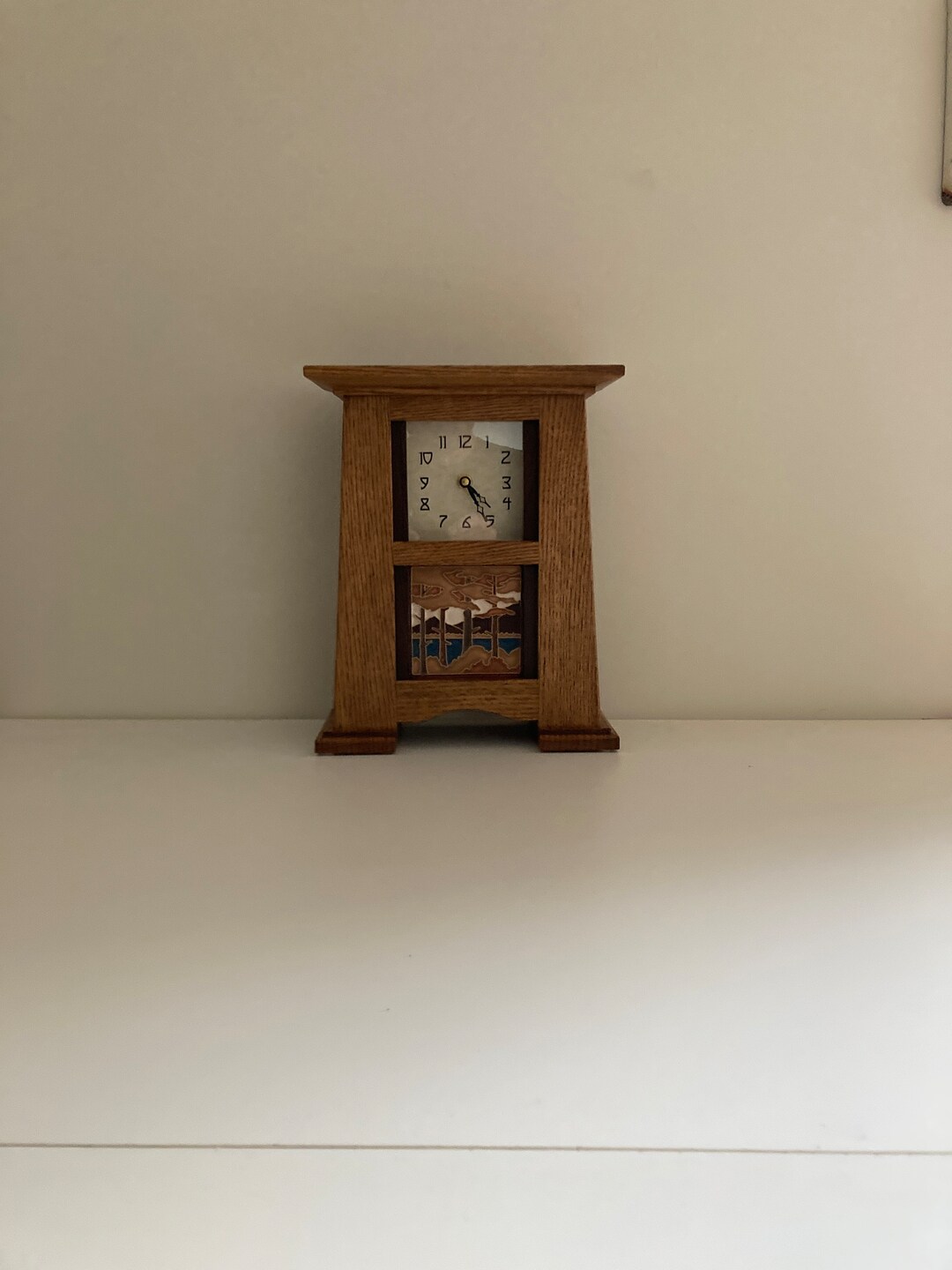 Arts & Crafts Mantel Clock With arts and Craftsman LCC - Etsy