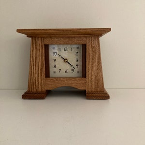 Arts and Craftsman Clock, Ivory Dial - Etsy
