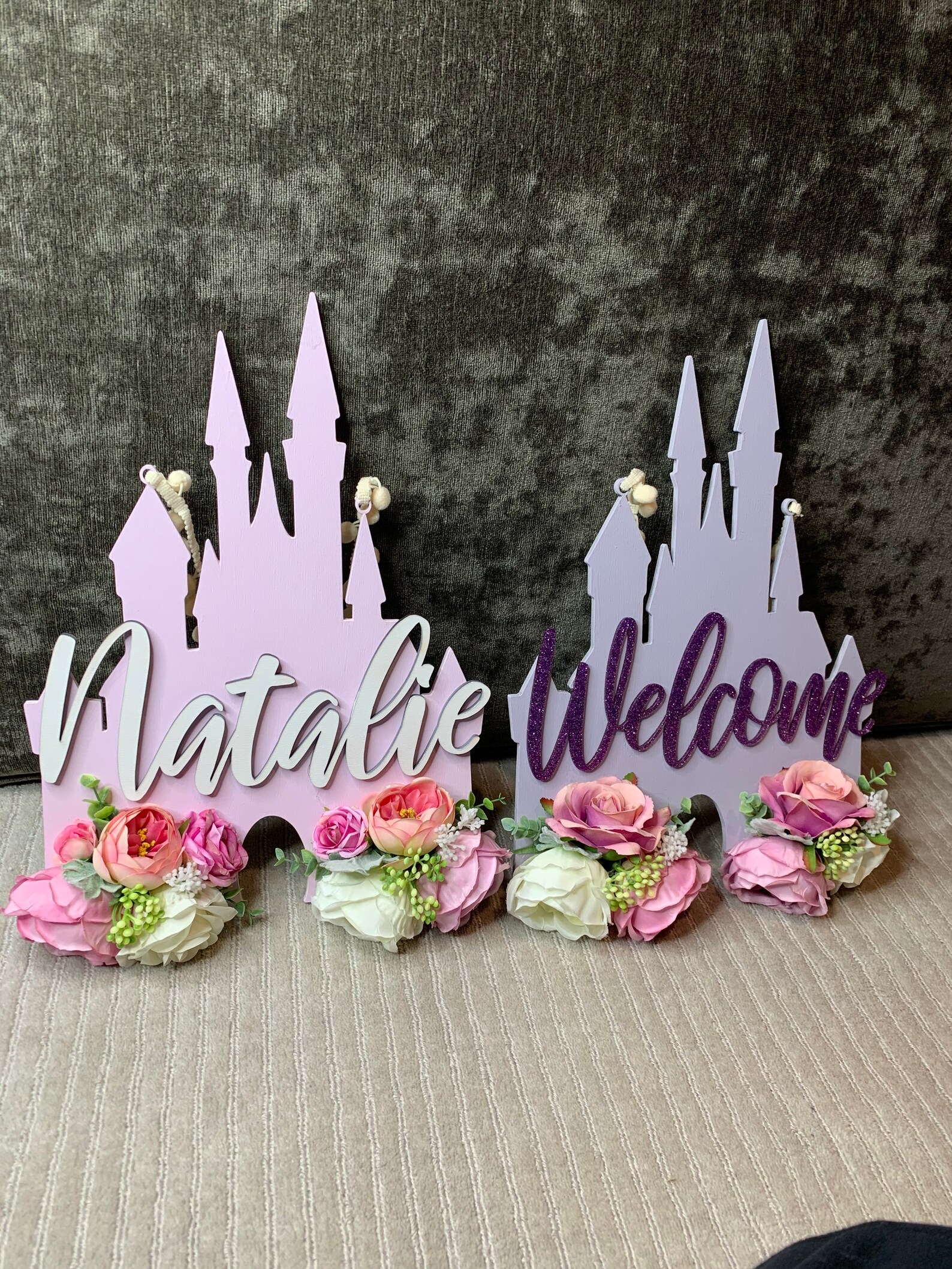 Disney Castle Sign Welcome Sign Disney Inspired Home Decor - Etsy UK