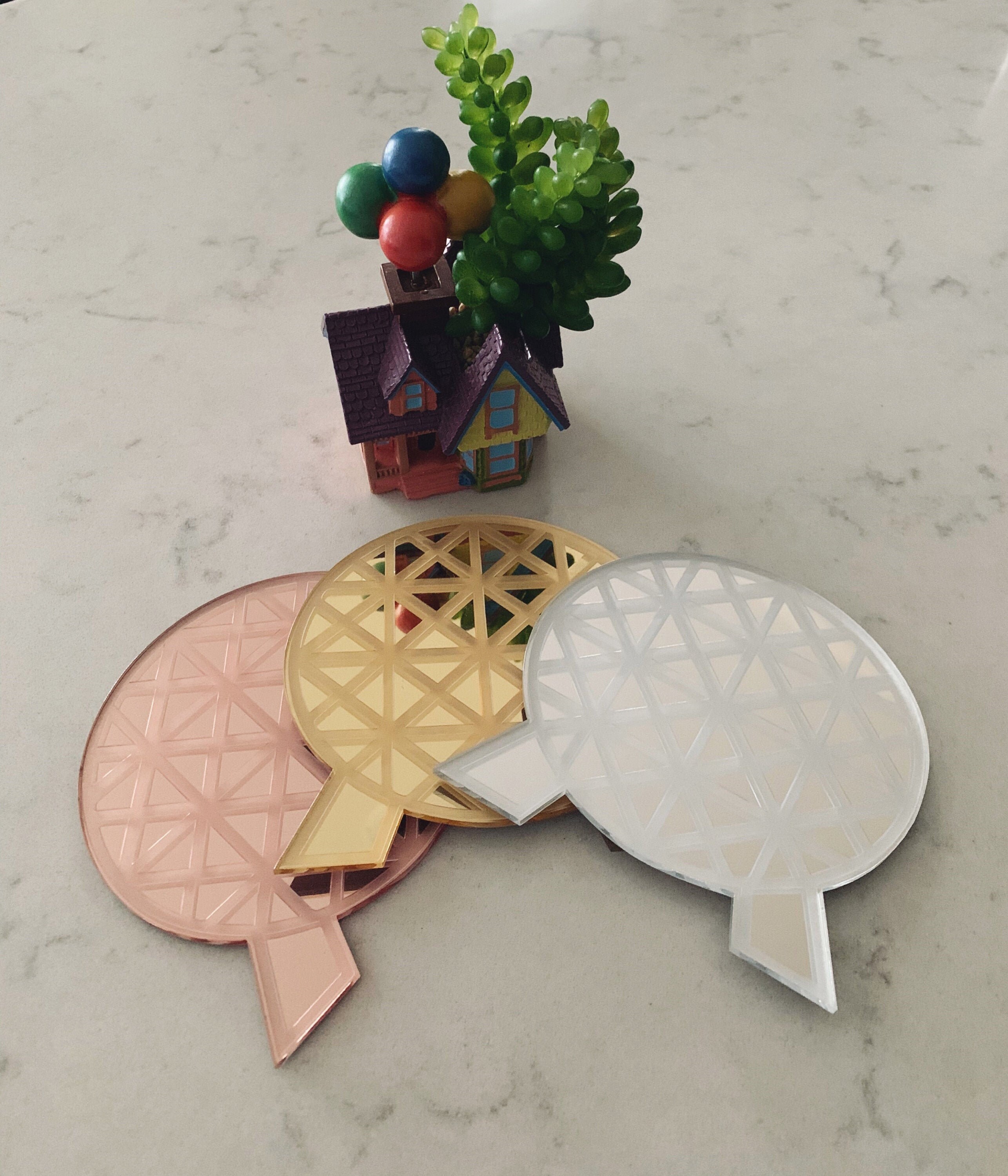 Spaceship Earth Coasters Epcot Inspired Coasters Sold | Etsy