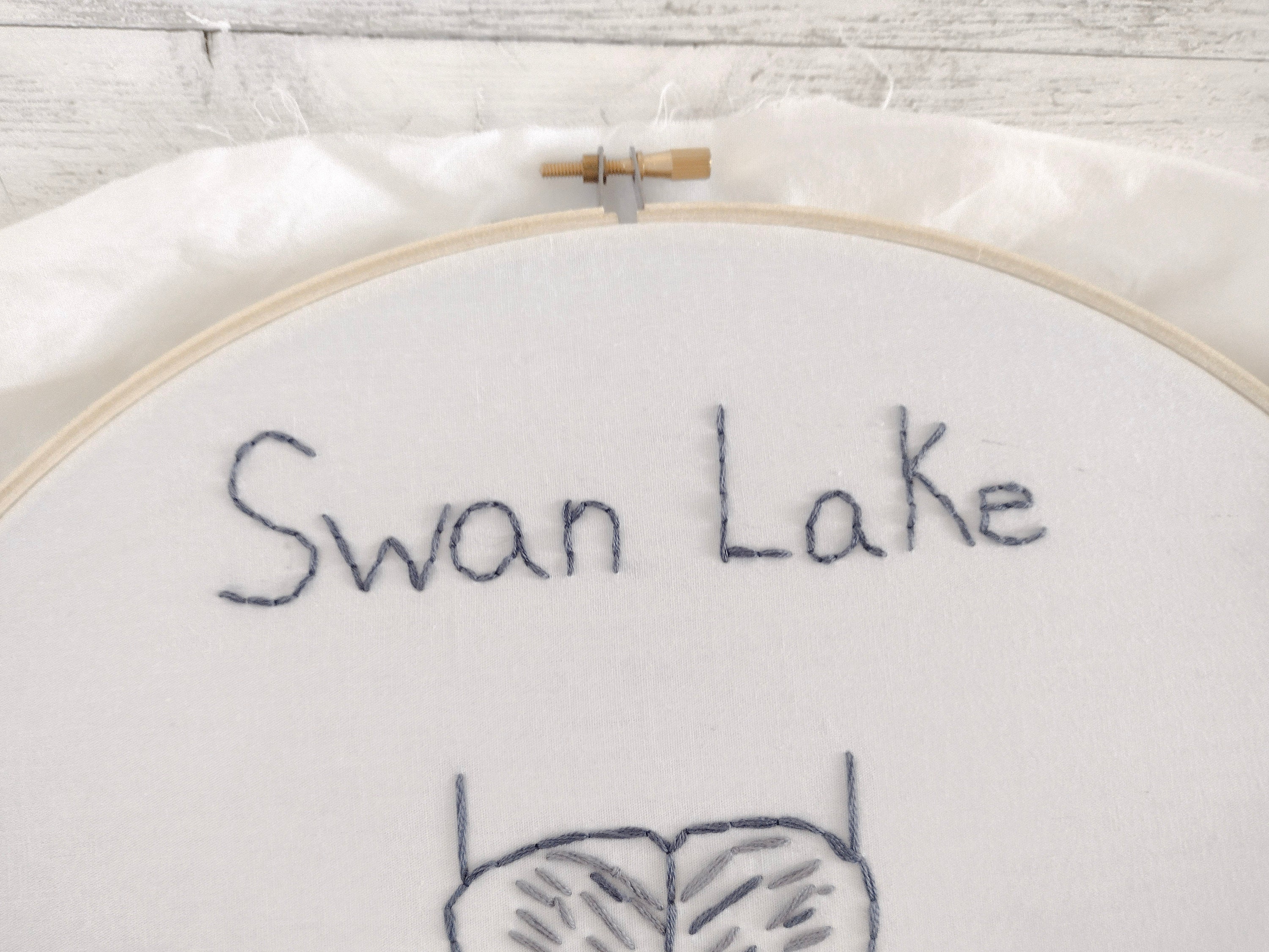 Swan Lake Embroidery Pattern for Girls Room Decor / DIY Ballet - Etsy